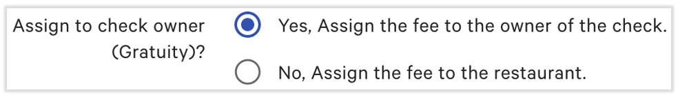 Get Started With Service Charges and Mandatory Gratuity