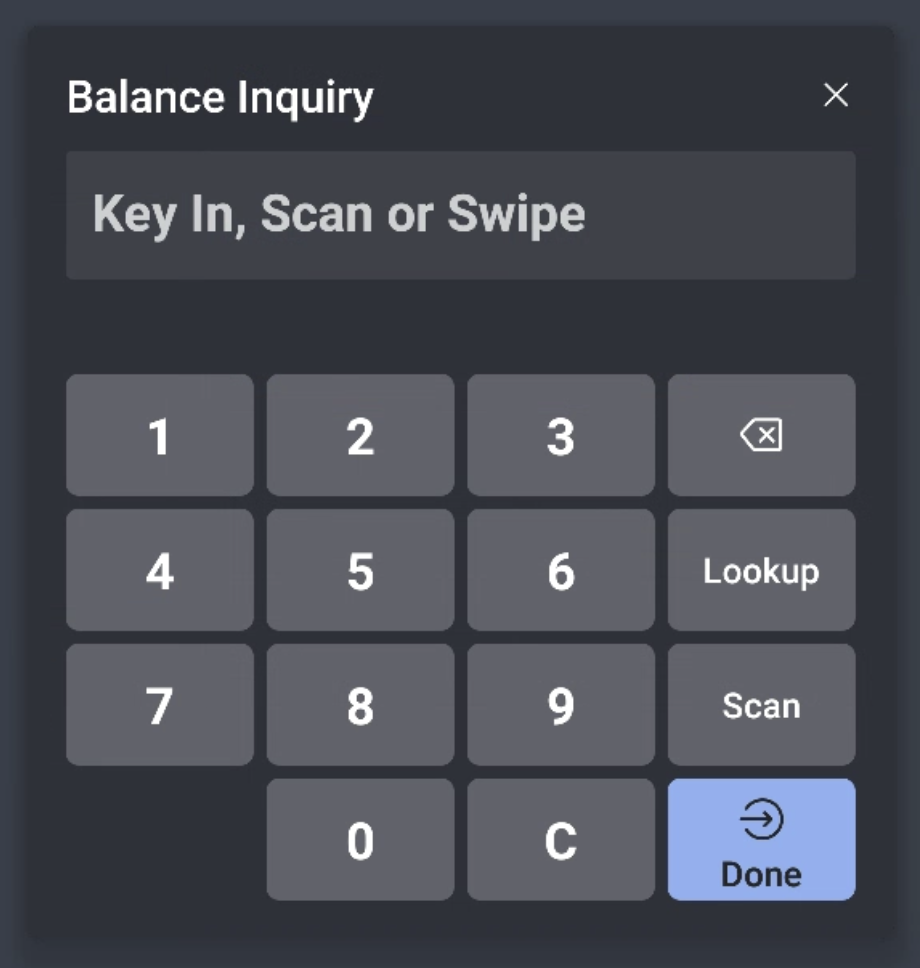 Check or Adjust a Gift Card Balance