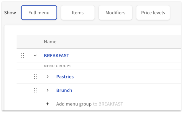 Get Started With Menu Manager