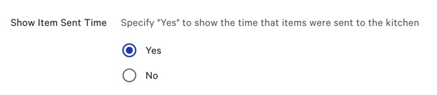 Show Item Sent Time on Device