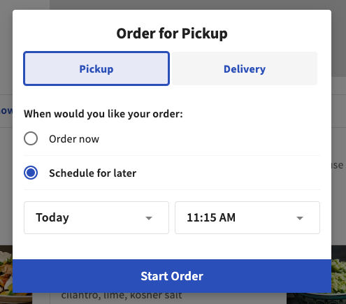 Schedule Future Orders