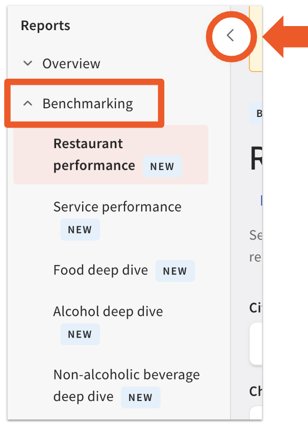 How do I get to the Benchmarking reports?