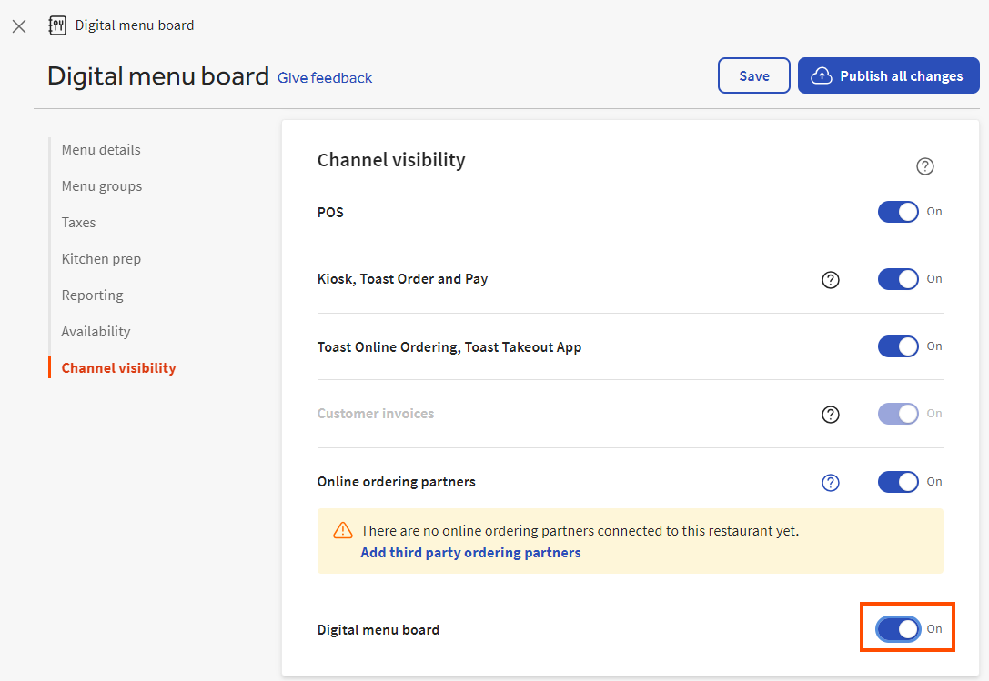Create a Menu for the Delphi Digital Menu Board