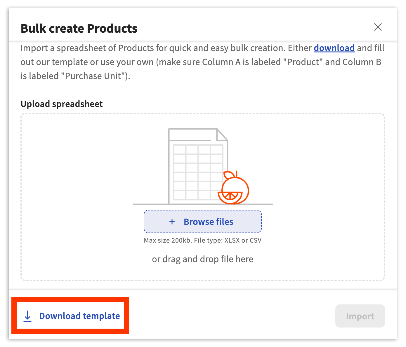 xtraCHEF: Create Products