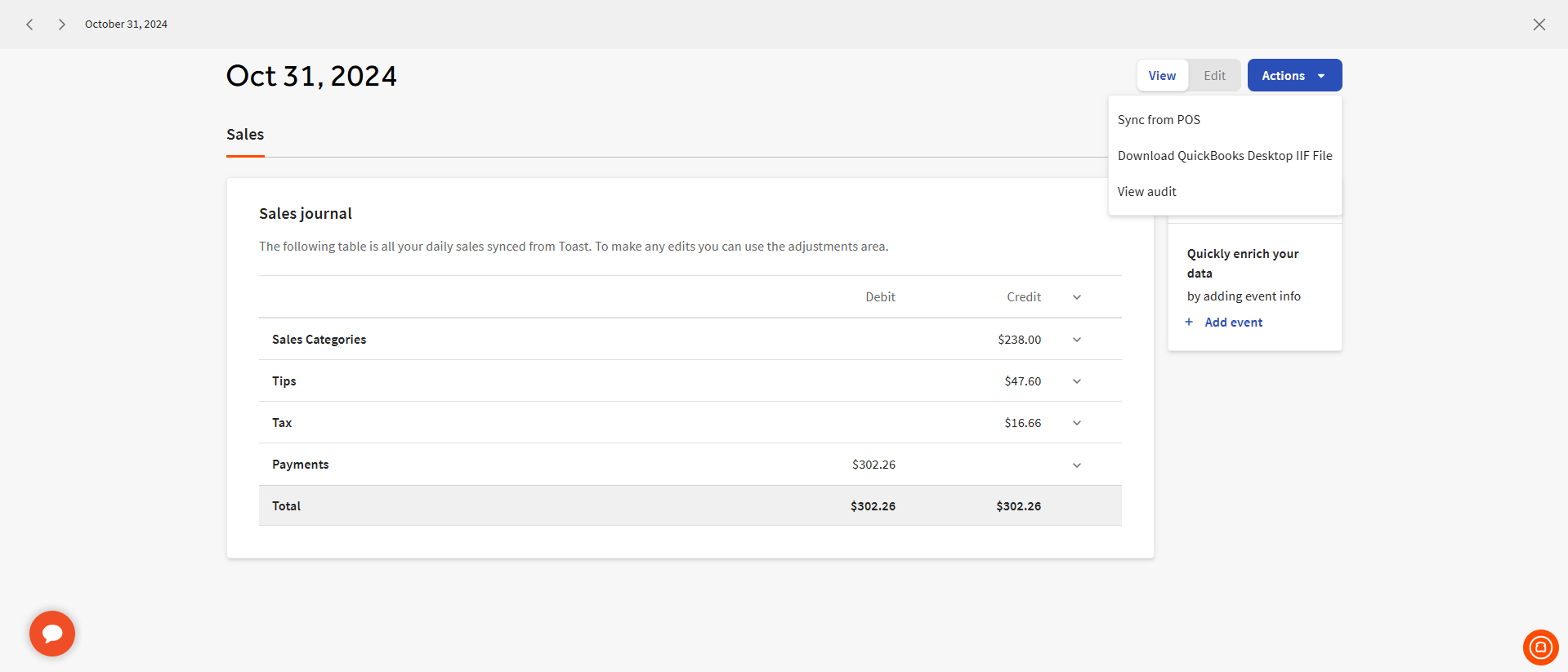 Integrate Toast Payroll and xtraCHEF