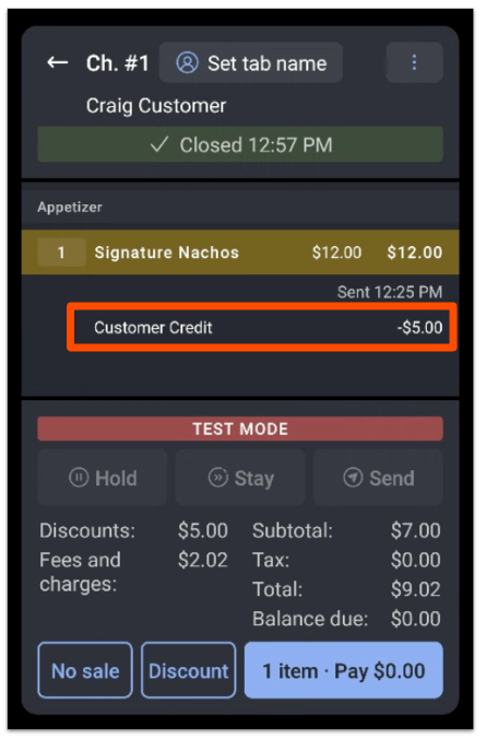 Manage Customer (Guest) Credits