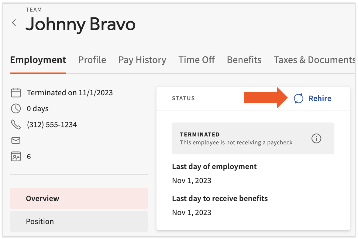 Toast Payroll: Rehire Guide
