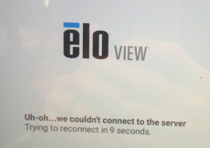 Error Screens on Your Kiosk, Toast Go® Handheld, or Terminal