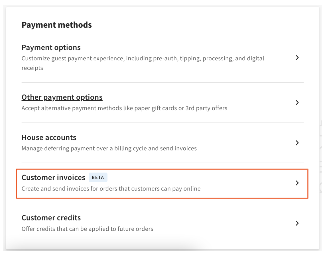 Apply a Check Payment With Toast Invoicing