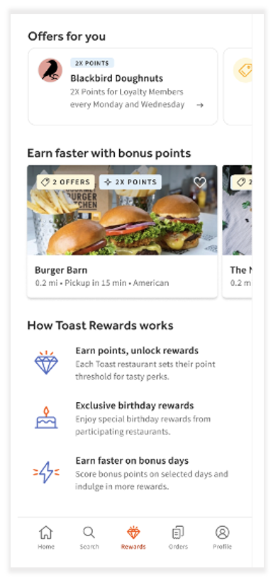 Redeem Points on Toast Loyalty