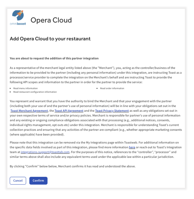 Get Started With the Opera Cloud Integration