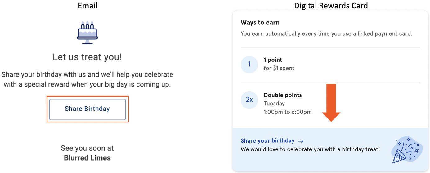Manage Birthday Rewards