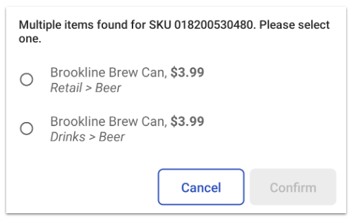 Manage Duplicate Barcodes