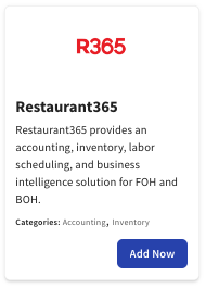 Get Started With the Restaurant365 Integration