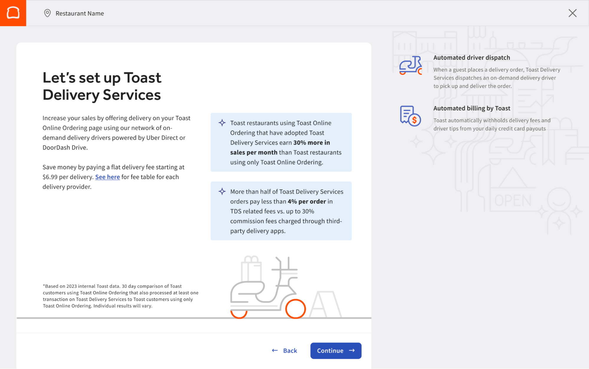 Get Started With Toast Delivery Services®