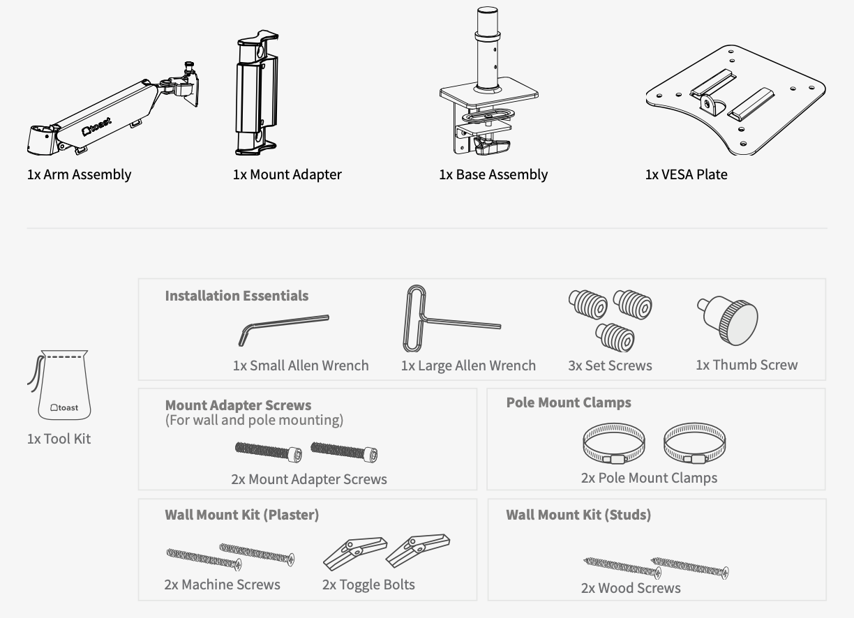 Toast Flex 22 Installation Guide