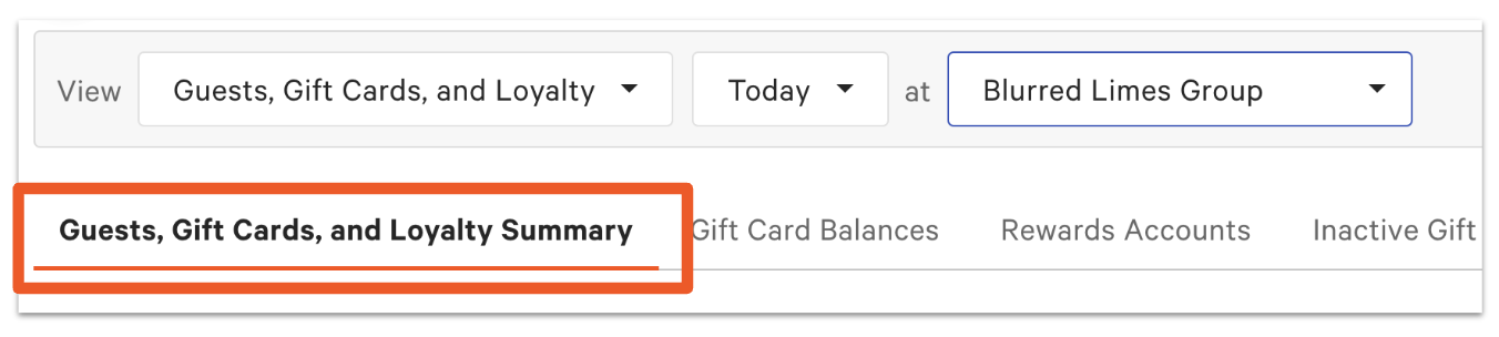 Gift Card Reports Overview