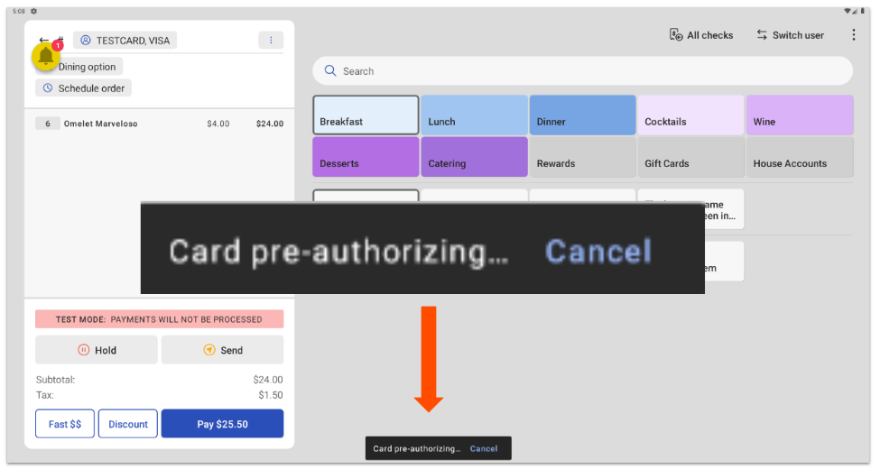 Configure and Use Card Pre-Authorization
