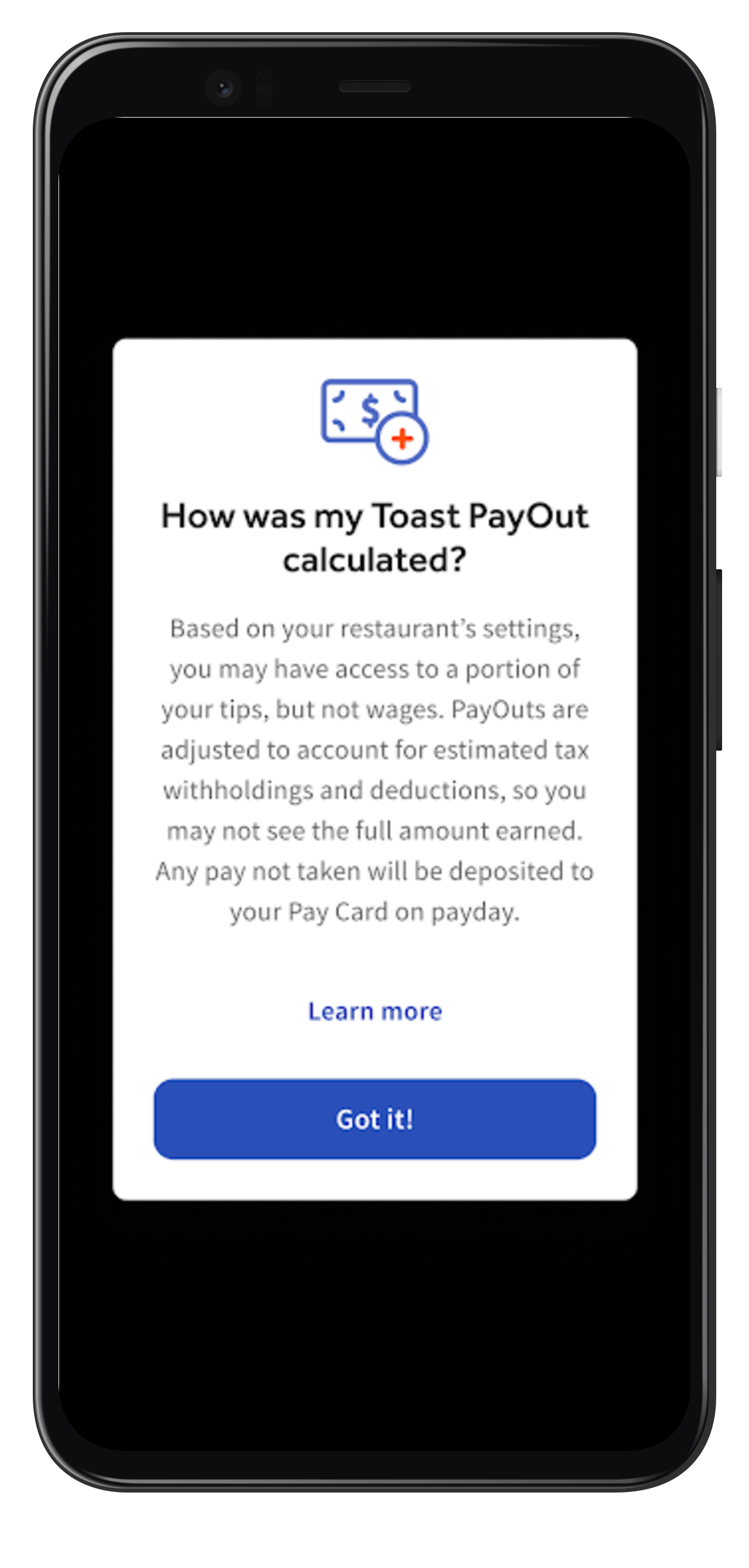 Toast Payroll: Use and Troubleshoot Toast Pay Card - Employee Guide