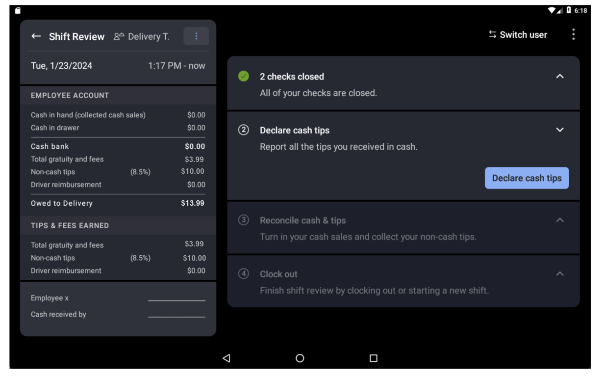 Pool Tips for Delivery Orders