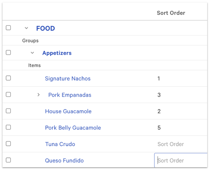Assign Sort Order to Menu Items for Prioritized Printing