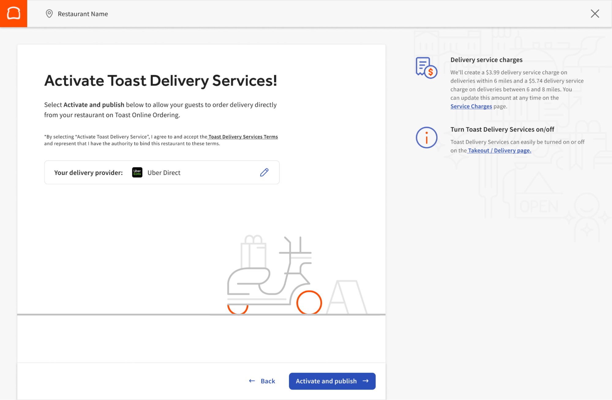 Get Started With Toast Delivery Services®