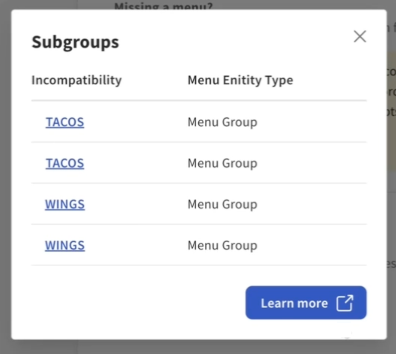 Uber Eats Third Party Ordering Configuration Page