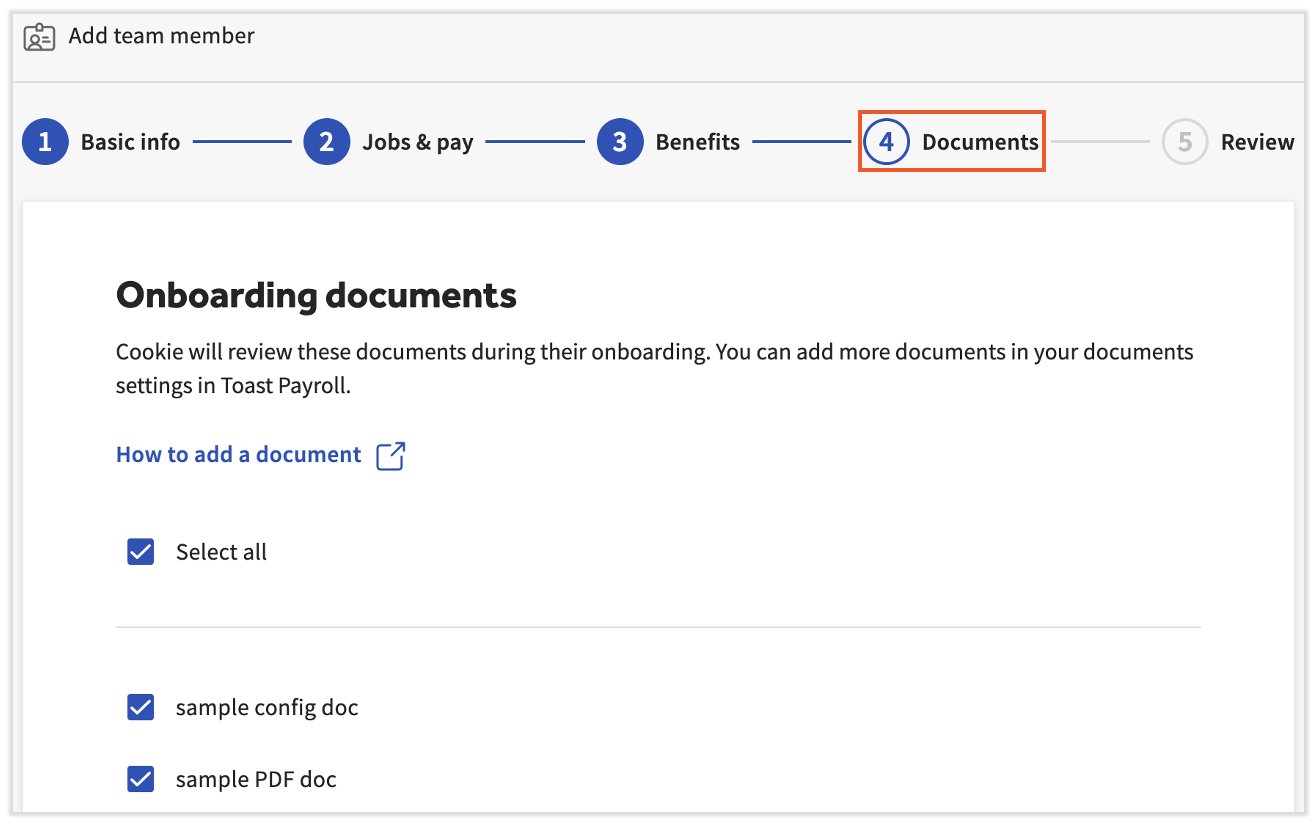 Toast Payroll: New Hire Employees (Employer Guide)
