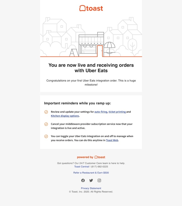 Get Started With the Uber Eats Integration