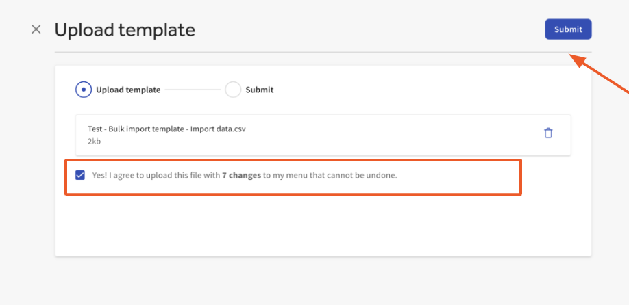 Use the Menu Bulk Import Tool