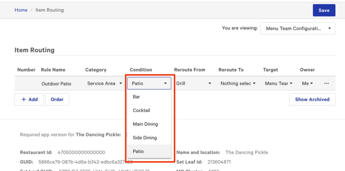 Configure Toast Mobile Order & Pay® Printer Routing