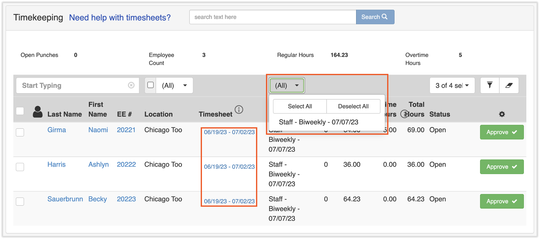 Toast Payroll: Manage Timesheets