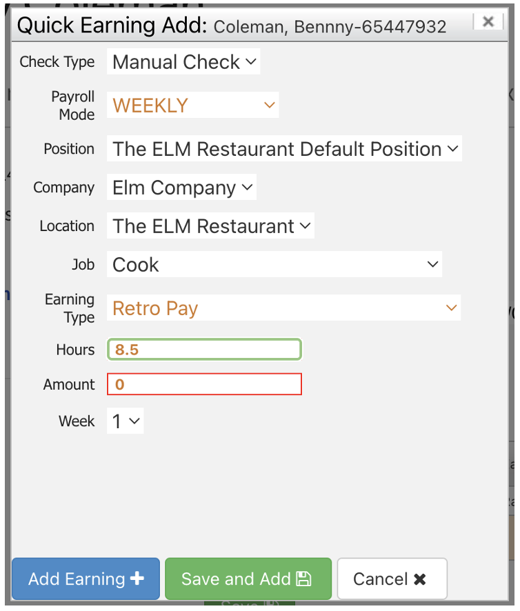 Toast Payroll: Issue Manual Checks (Quick Calcs)