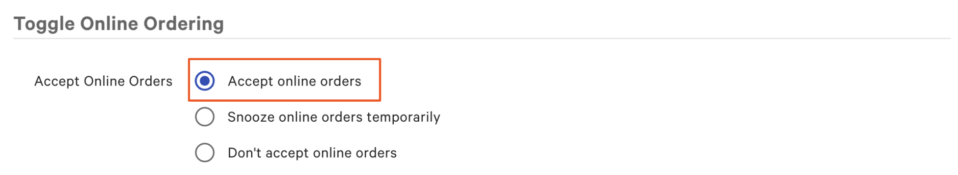 Get Started With Online Ordering