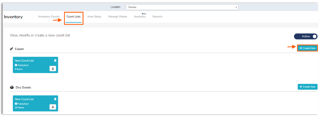 xtraCHEF: Get Started With Inventory Area Setup and Count Lists
