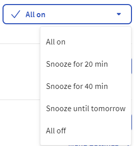 Manage Third-Party Availability With Snooze and On/Off Functions
