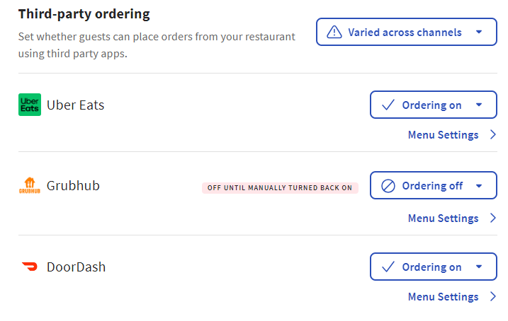 Manage Third-Party Availability With Snooze and On/Off Functions