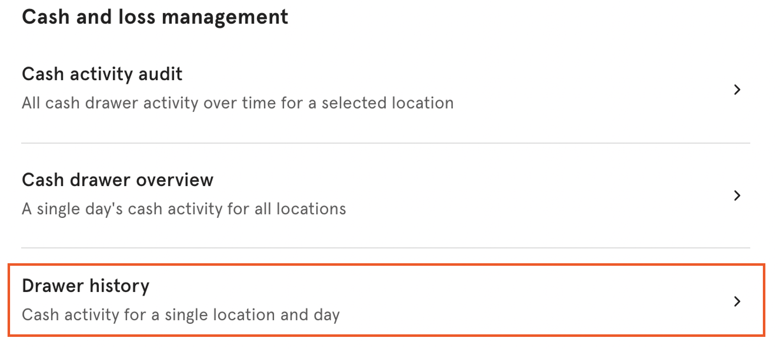 Adjust Starting Cash Drawer Balance