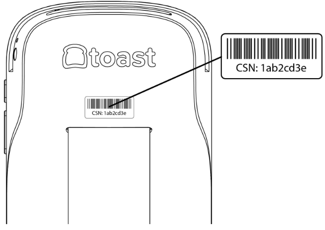 Find the Serial Number on Your Toast Device