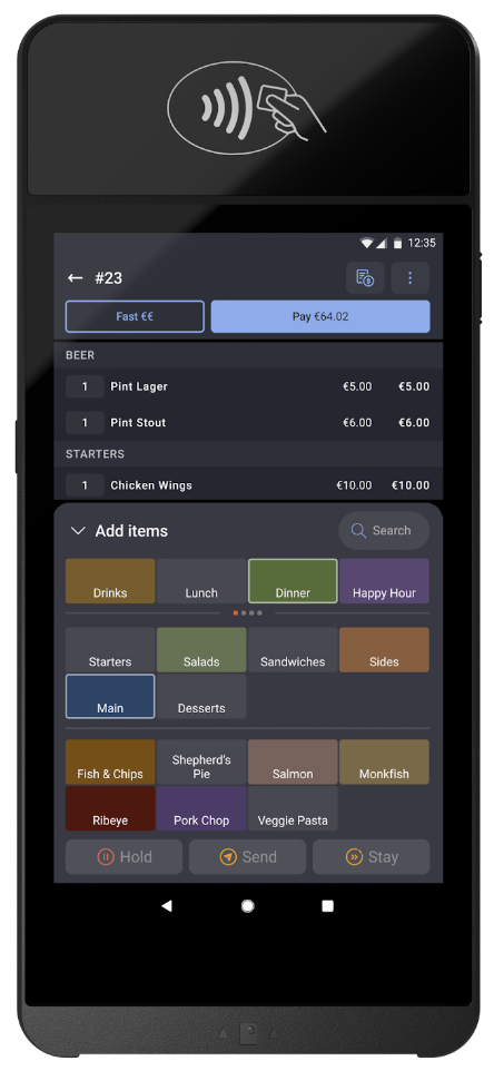 S1 handheld and card reader