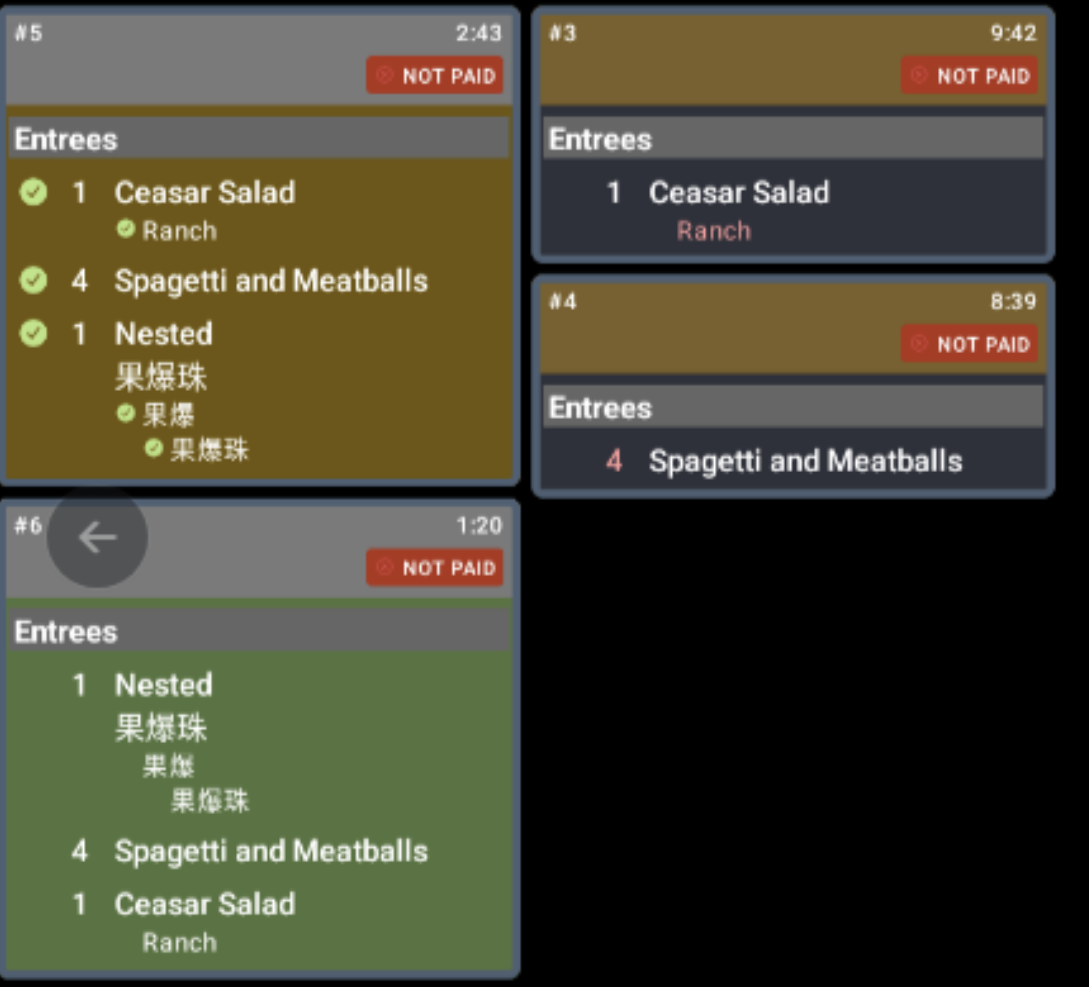 Customize the Appearance of KDS Tickets