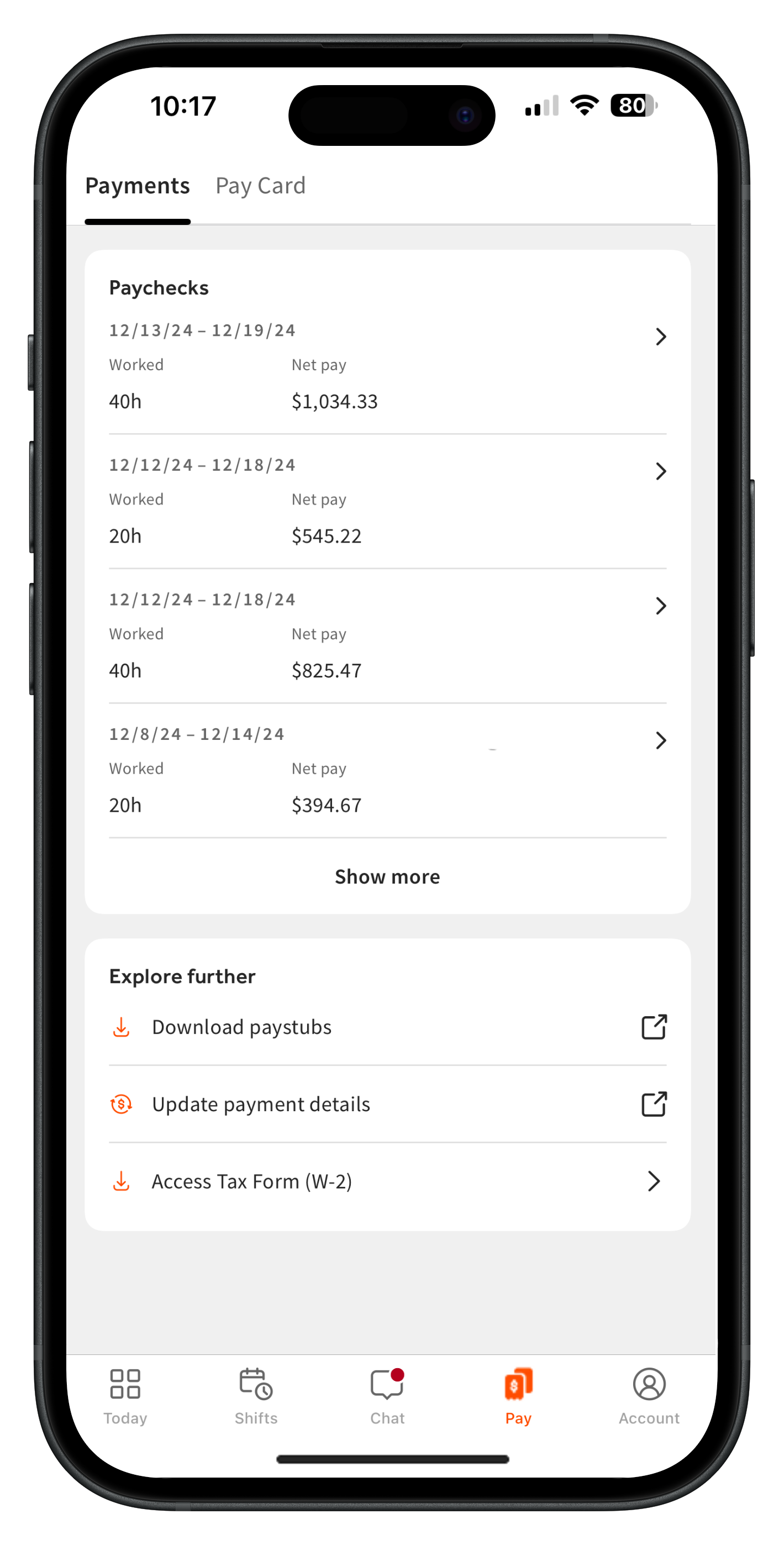 The MyToast App: Pay