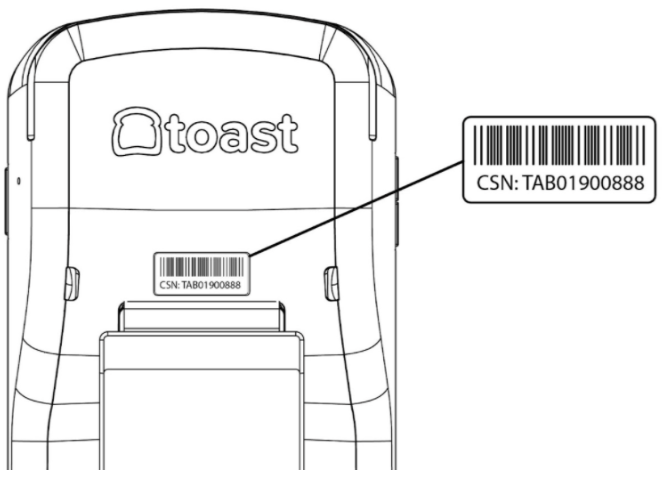 Find the Serial Number on Your Toast Device