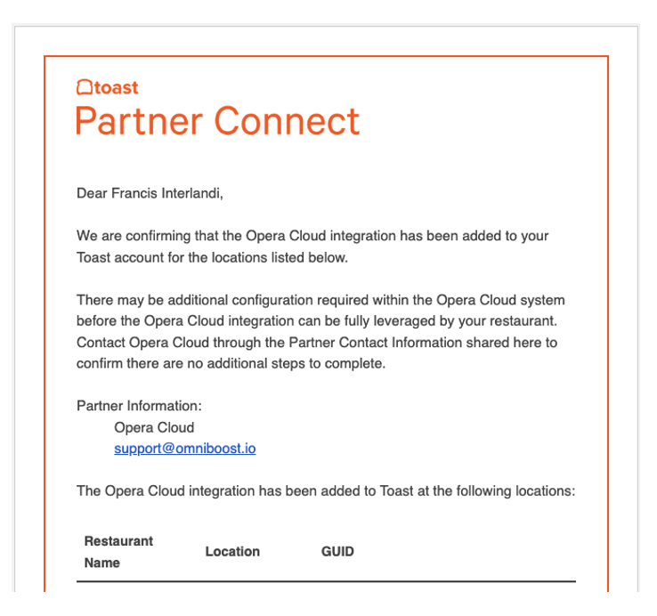 Get Started With the Opera Cloud Integration