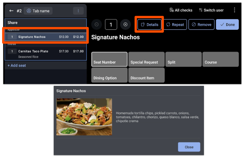 Add Descriptions to Menu Items