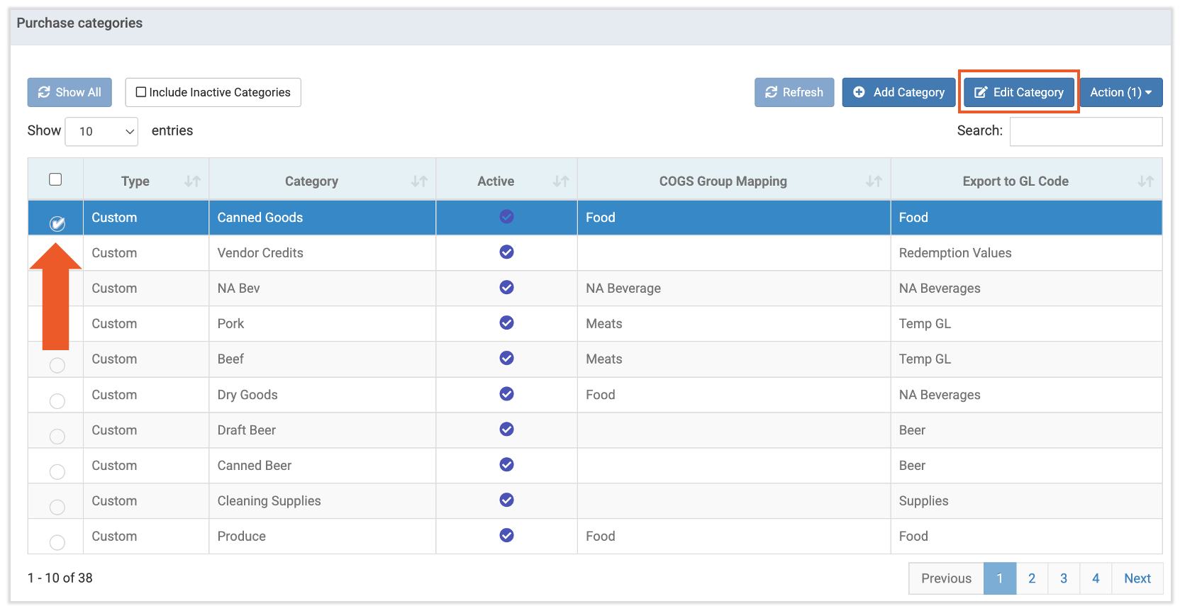 xtraCHEF: COGS Mapping