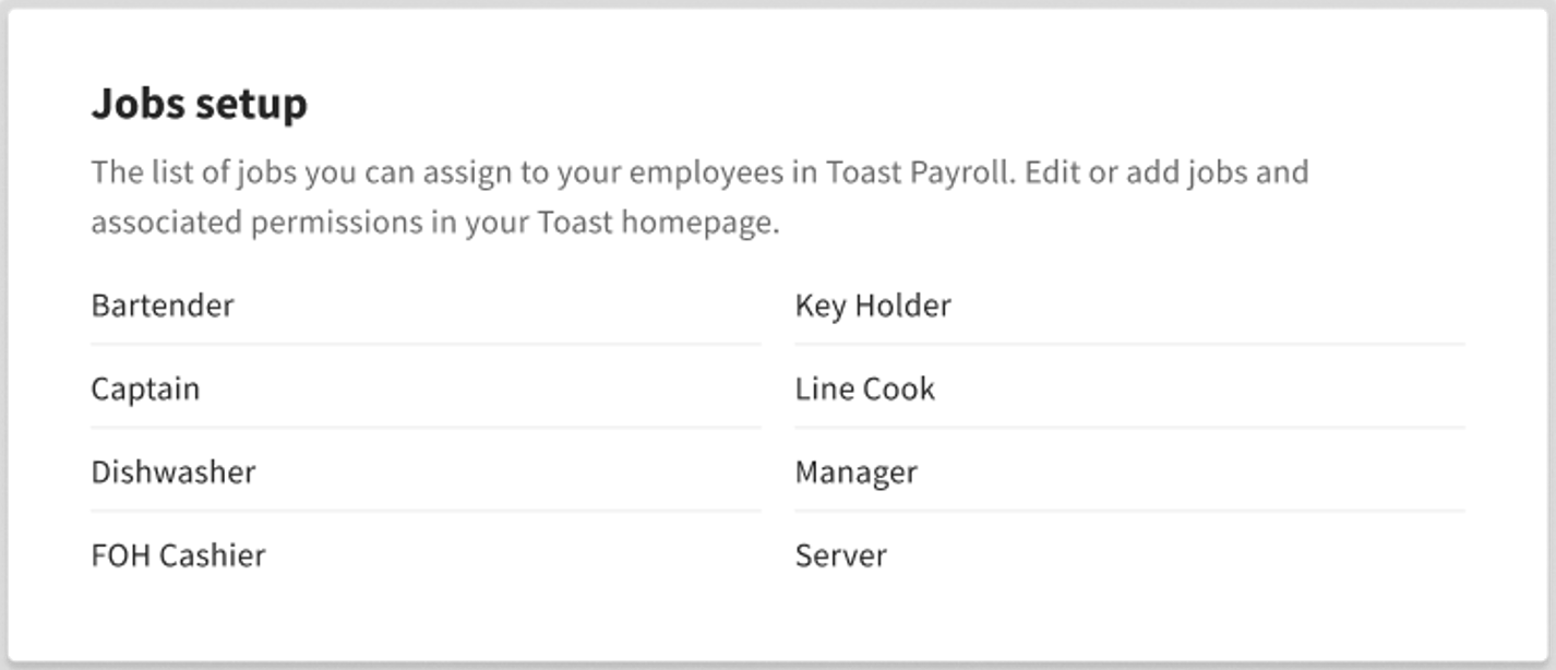 Toast Payroll: Get Started With the Company Summary