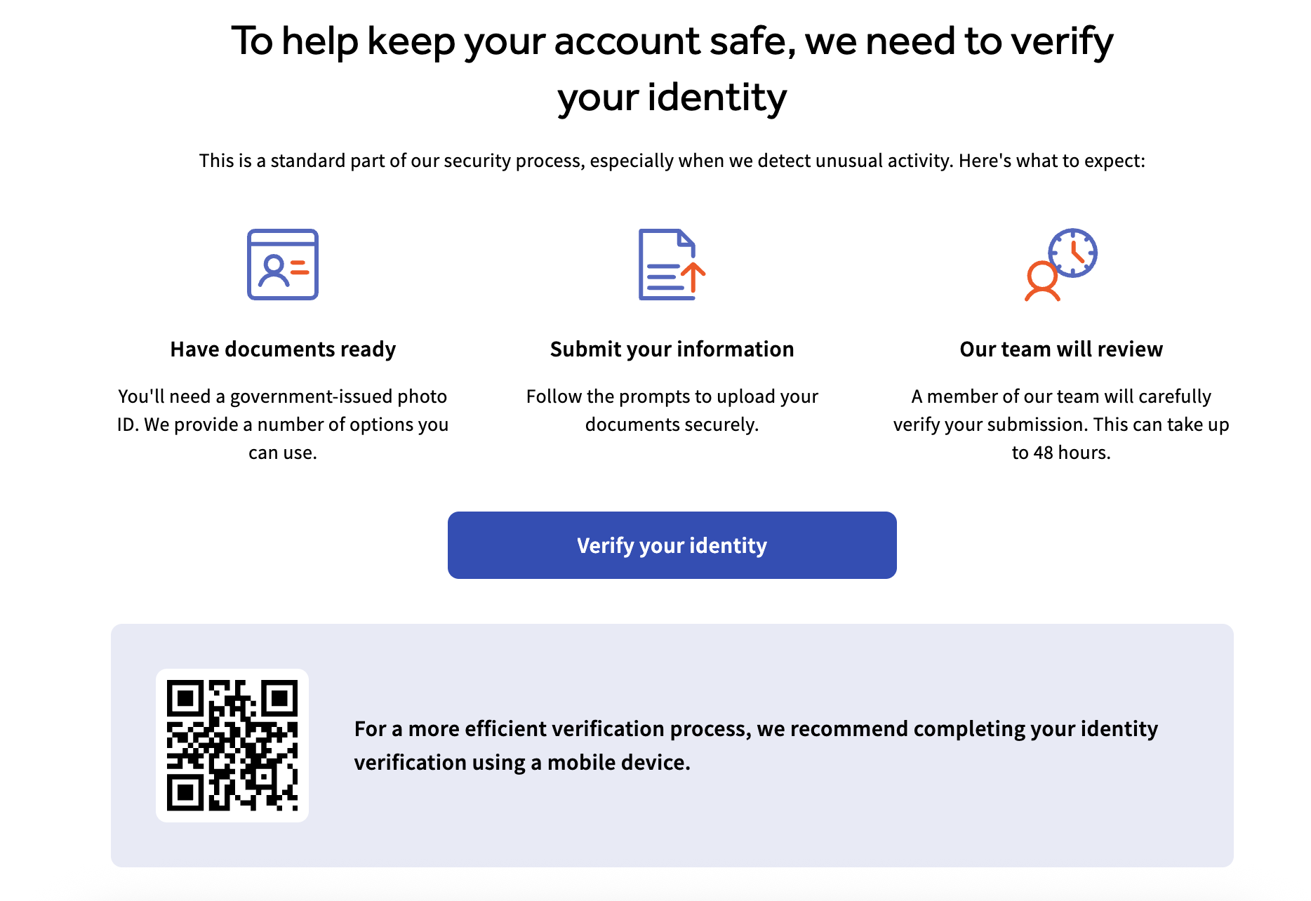 Verify Your Identity in Toast Web