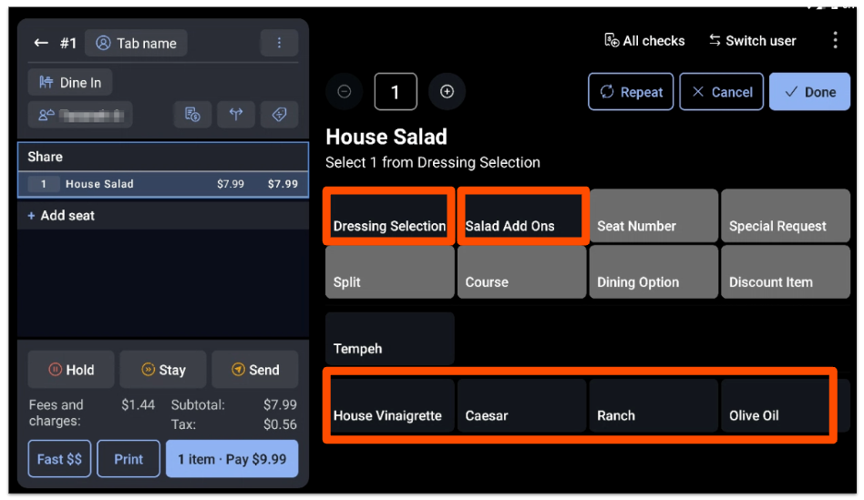 Configure Modifier Behavior