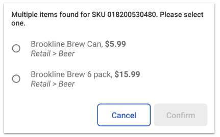 Manage Duplicate Barcodes